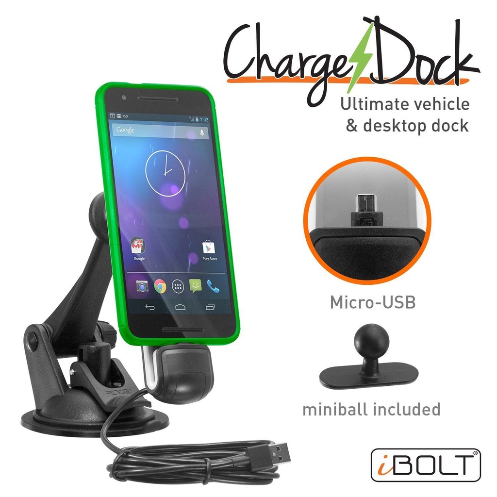 iBOLT ChargeDock microUSB Dock/Mount | Tecpaq